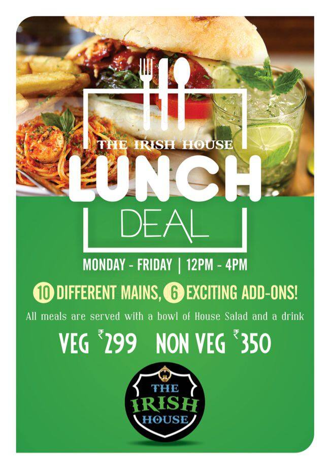 The Irish House Menu, Menu for The Irish House, Andheri West, Mumbai ...
