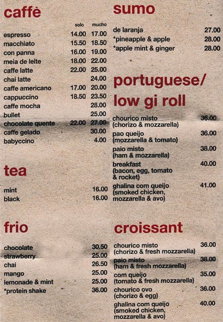 Vida E Caffe Menu, Menu for Vida E Caffe, Newlands, Cape Town - Zomato SA