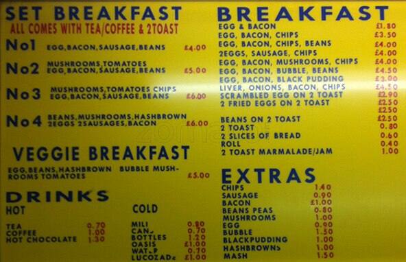 Tony's Cafe Menu, Menu for Tony's Cafe, Leyton, London - Zomato UK