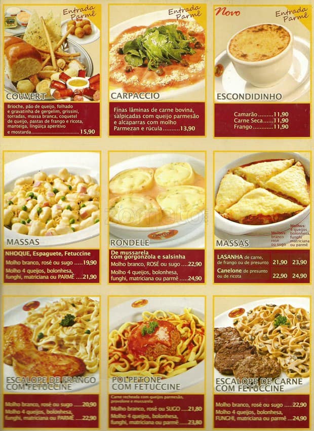 Parmê Express cardápio, Cardápio de Parmê Express, Tijuca, Rio de ...