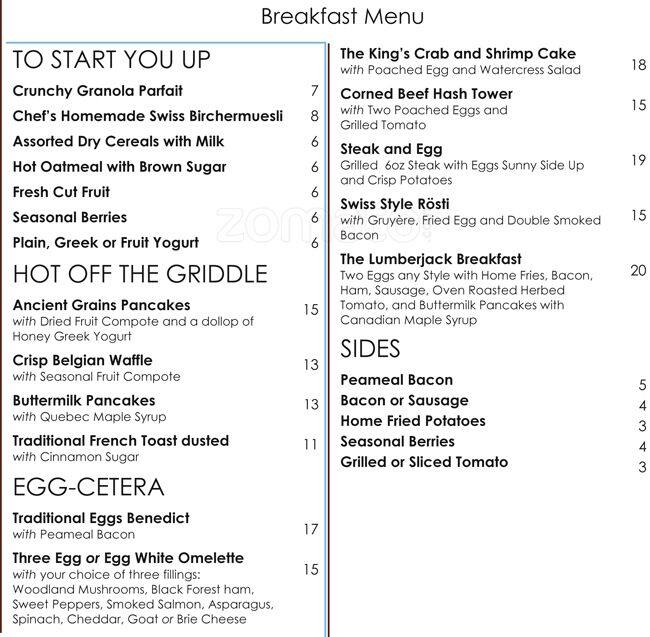 Omni Restaurant Menu: Omni Mont Royal Restaurant Menu – SSKEHG